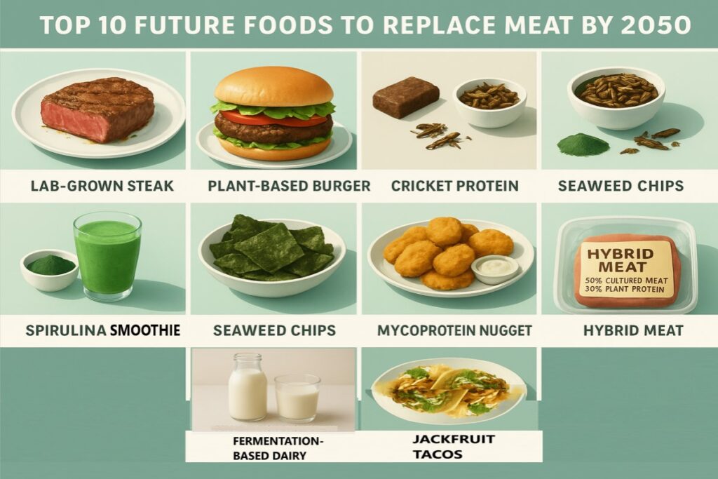 Top 10 Future Foods to Replace Meat by 2050 | Sustainable Protein ...